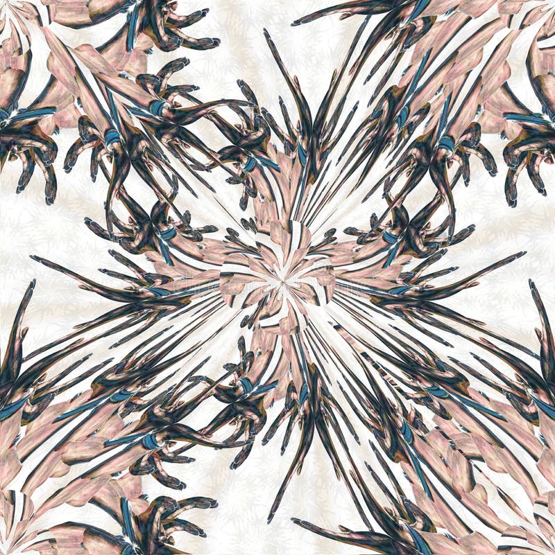 Seamless Curtain Based Abstract Pattern Stock Illustration ...