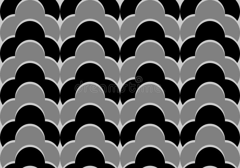 Seamless Curve Geometry Simple Pattern Design. Stock Vector ...