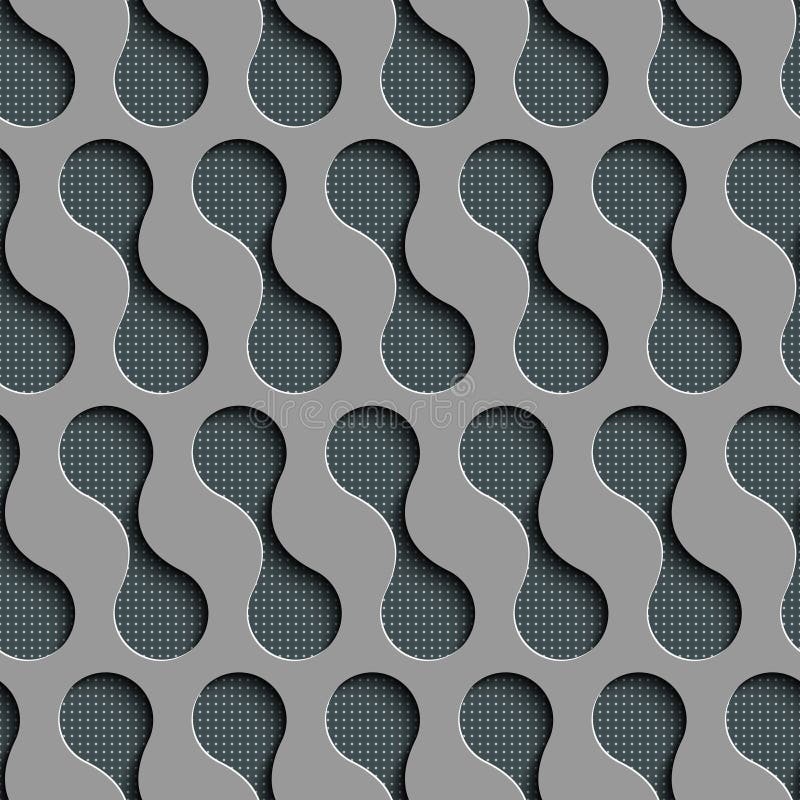 Seamless Curved Shape Pattern Stock Vector - Illustration of mosaic ...