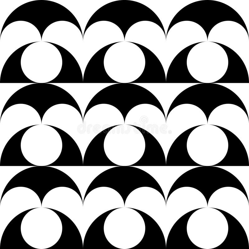 Seamless Curved Shape Pattern Stock Vector - Illustration of seamless ...