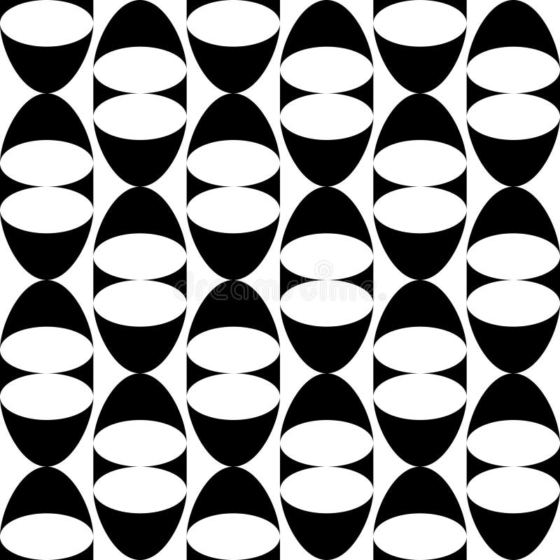 Seamless Curved Shape Pattern Stock Vector - Illustration of seamless ...