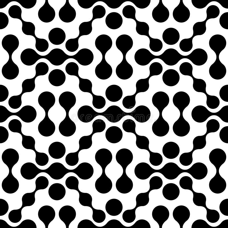Seamless Curved Shape Pattern Stock Vector - Illustration of fabric ...