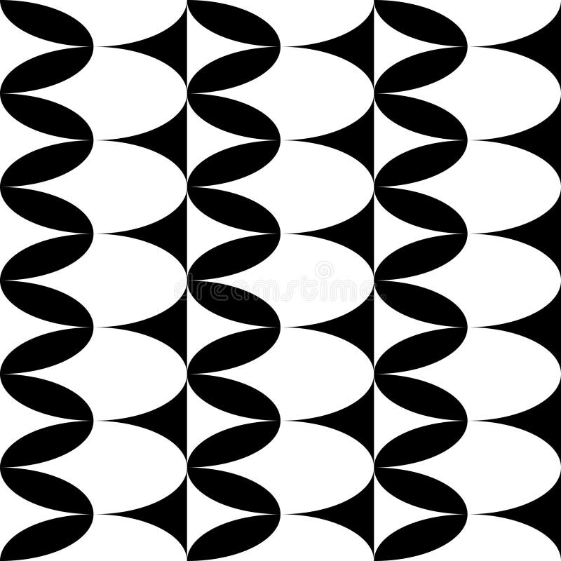 Seamless Curved Shape Pattern Stock Vector - Illustration of graphic ...