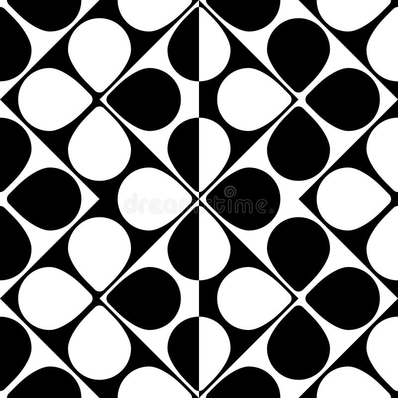 Seamless Curved Shape Pattern Stock Vector - Illustration of geometric ...