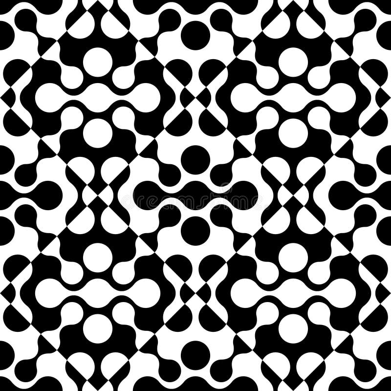 Seamless Curved Shape Pattern Stock Vector - Illustration of design ...