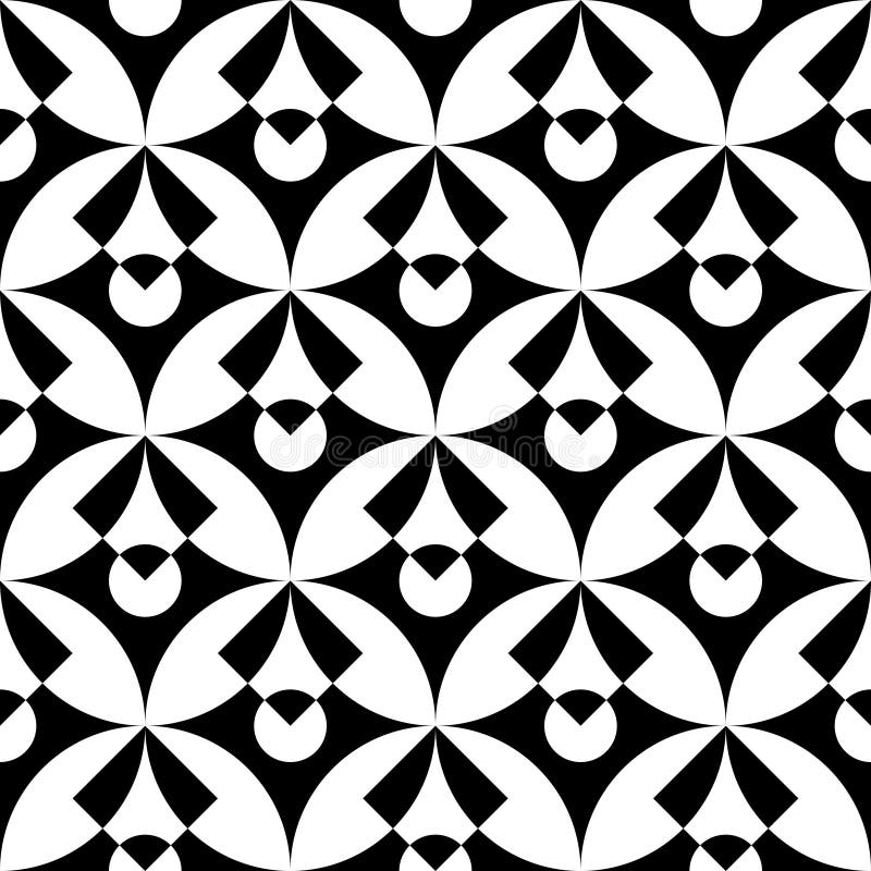 Seamless Curved Shape Pattern Stock Vector - Illustration of minimal ...