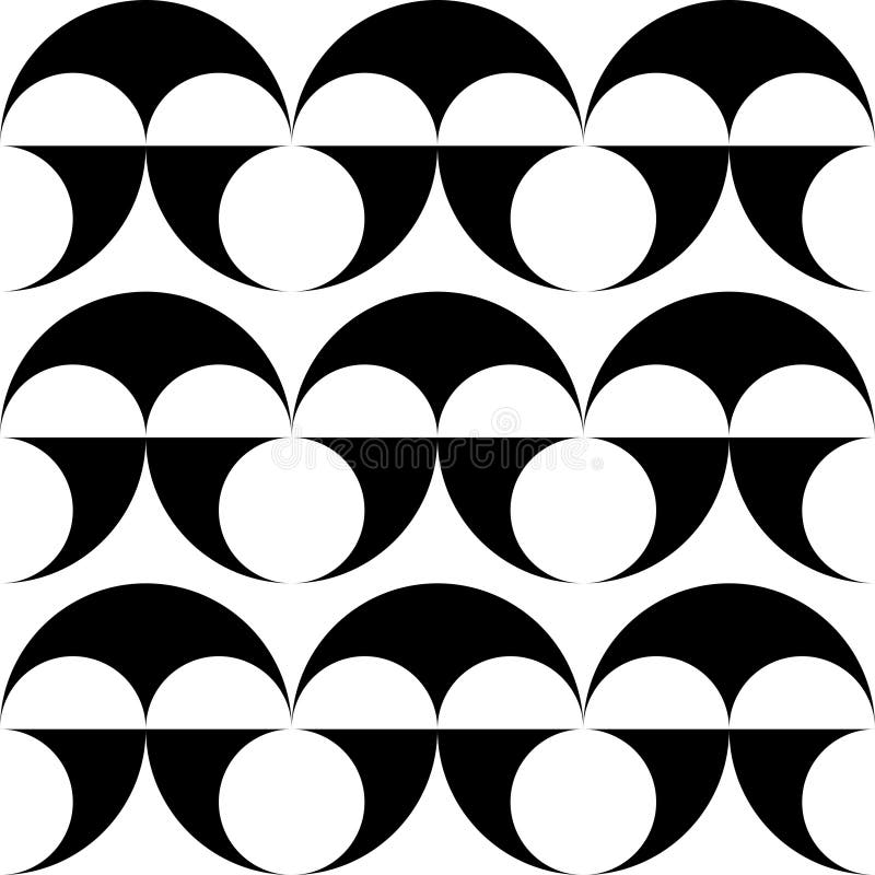 Seamless Curved Shape Pattern Stock Vector - Illustration of design ...