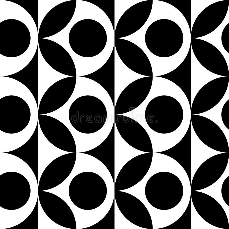 Seamless Curved Shape Pattern Stock Vector - Illustration of backdrop ...