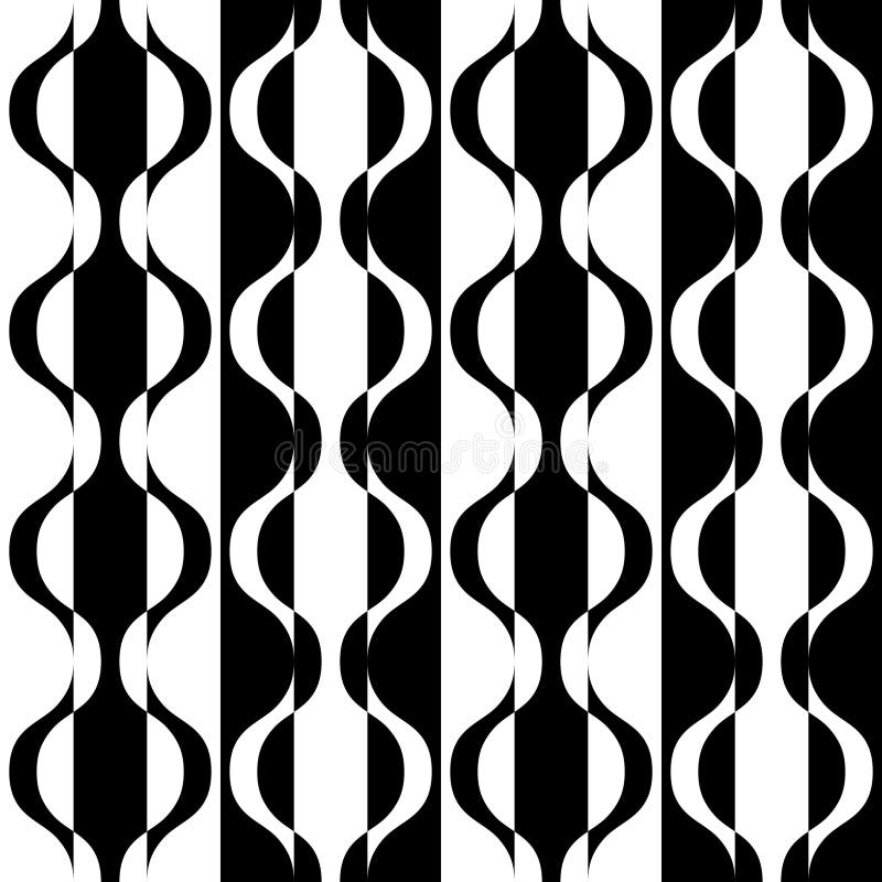 Seamless Curved Shape Pattern Stock Vector - Illustration of regular ...
