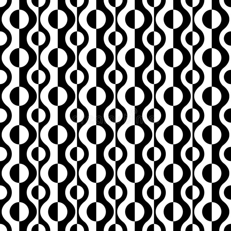 Seamless Curved Shape Pattern Stock Vector - Illustration of abstract ...
