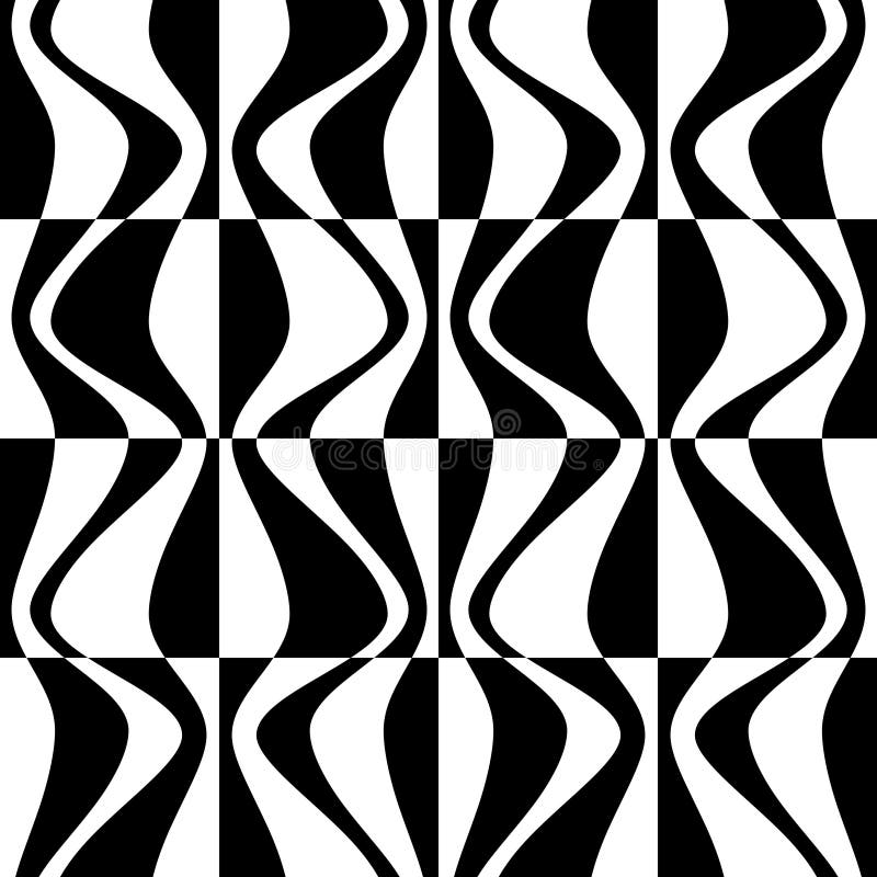 Seamless Curved Shape Pattern Stock Vector - Illustration of pattern ...