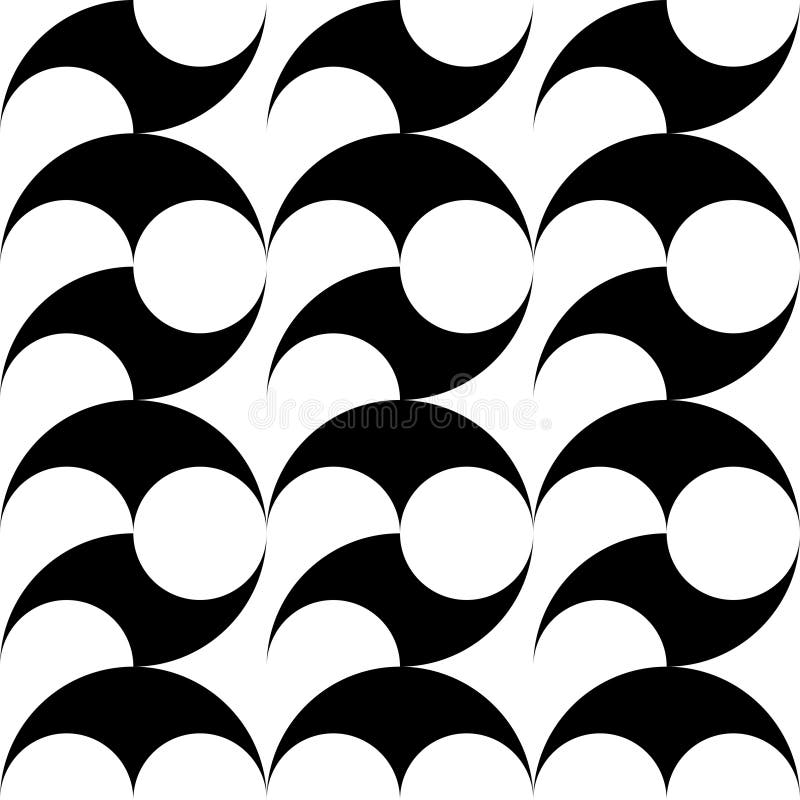 Seamless Curved Shape Pattern Stock Vector - Illustration of element ...