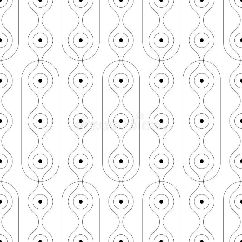 Seamless Curved Shape Pattern Stock Vector - Illustration of decorative ...