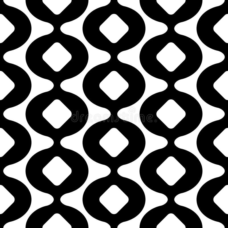Seamless Curved Shape Pattern Stock Vector - Illustration of design ...
