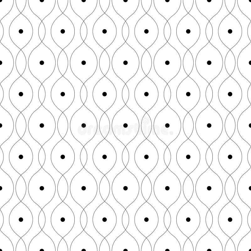 Seamless Curved Shape Pattern Stock Vector - Illustration of pattern ...
