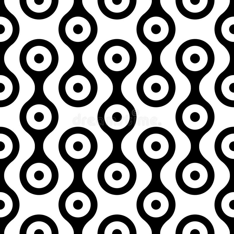 Seamless Curved Shape Pattern Stock Vector - Illustration of backdrop ...