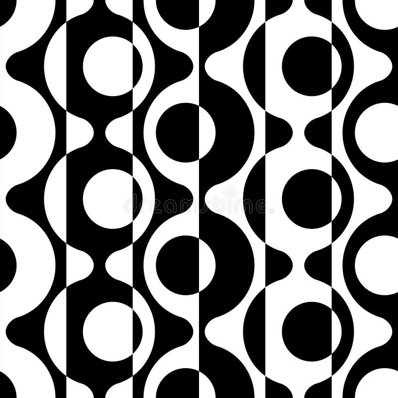 Seamless Curved Shape Pattern Stock Vector - Illustration of ...