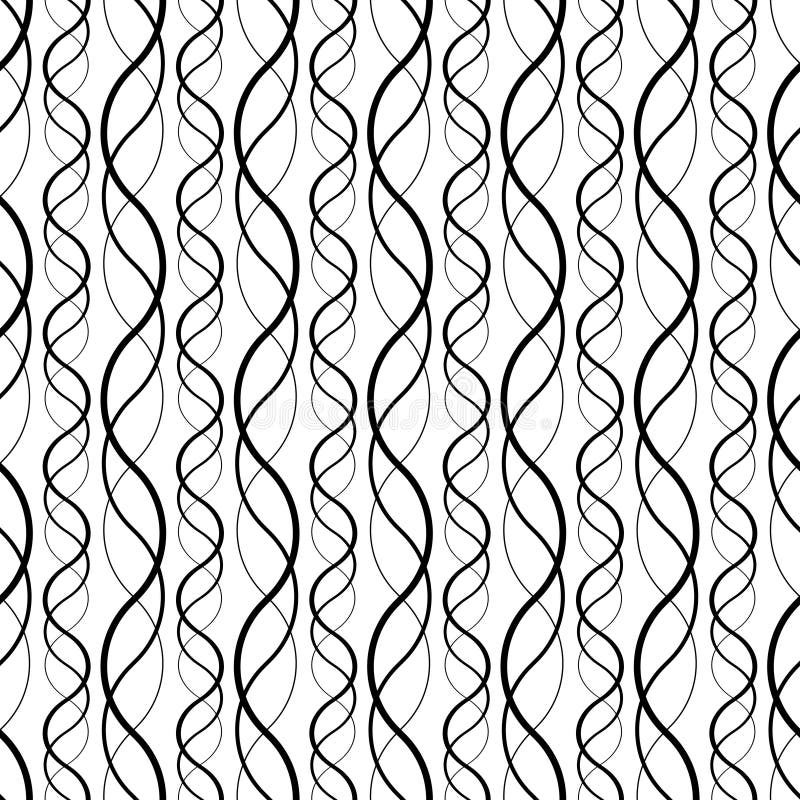 Seamless Curved Shape Pattern Stock Vector - Illustration of design ...
