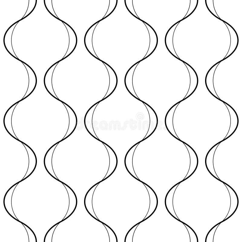 Seamless Curved Shape Pattern Stock Vector - Illustration of modern ...