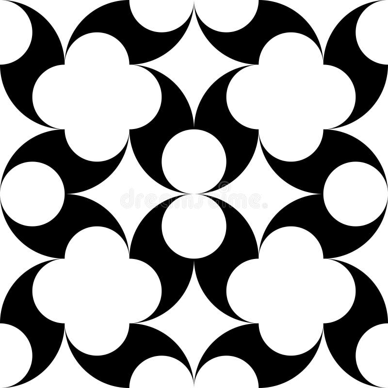 Seamless Curved Shape Pattern Stock Vector - Illustration of fabric ...