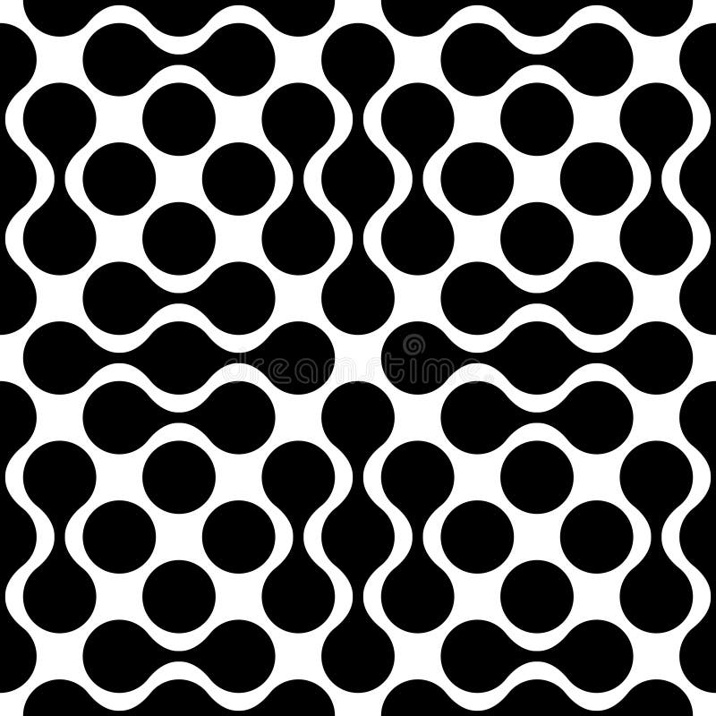 Seamless Curved Shape Pattern Stock Vector - Illustration of design ...