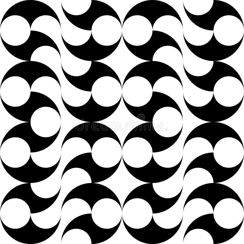 Seamless Curved Shape Pattern Stock Vector - Illustration of fashion ...