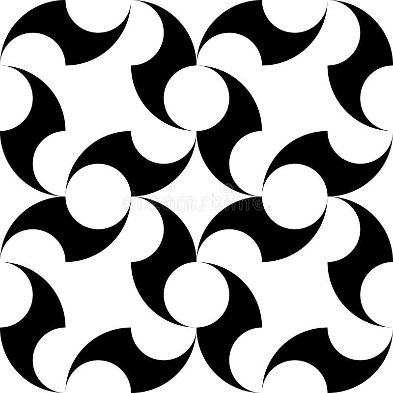 Seamless Curved Shape Pattern Stock Vector - Illustration of graphic ...