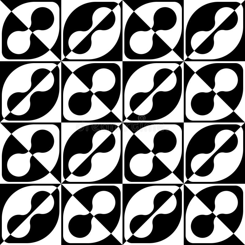 Seamless Curved Shape Pattern Stock Vector - Illustration of geometric ...