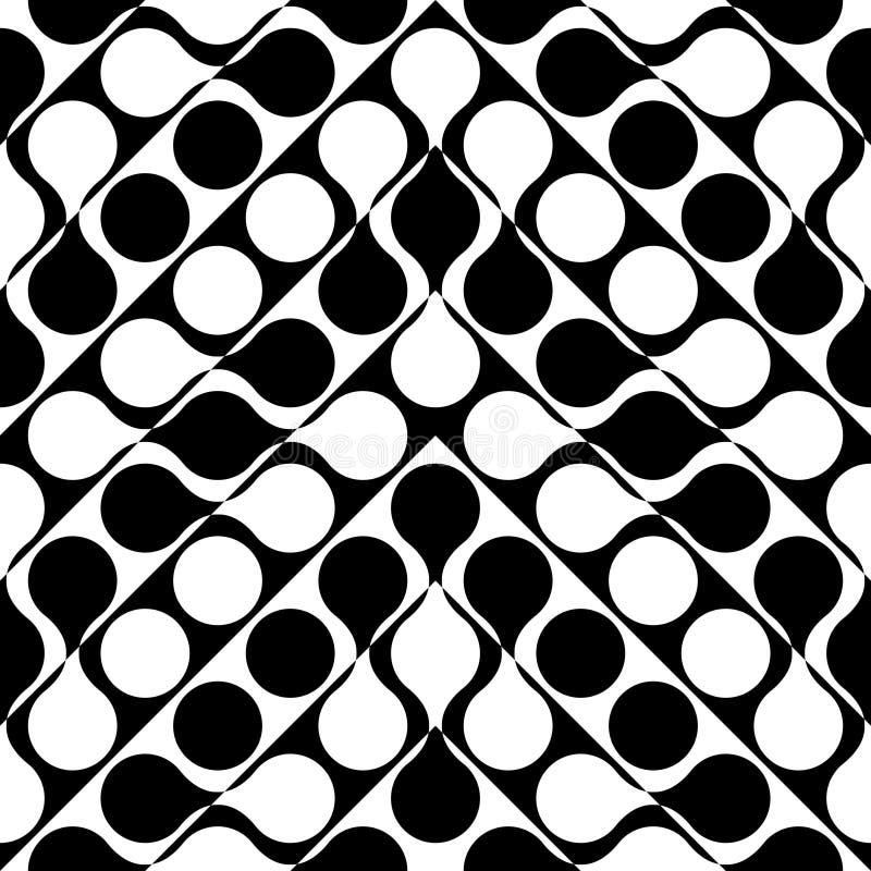 Seamless Curved Shape Pattern Stock Vector - Illustration of graphic ...
