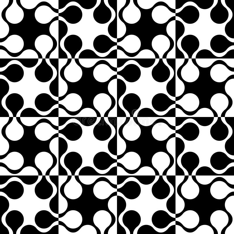 Seamless Curved Shape Pattern Stock Vector - Illustration of backdrop ...