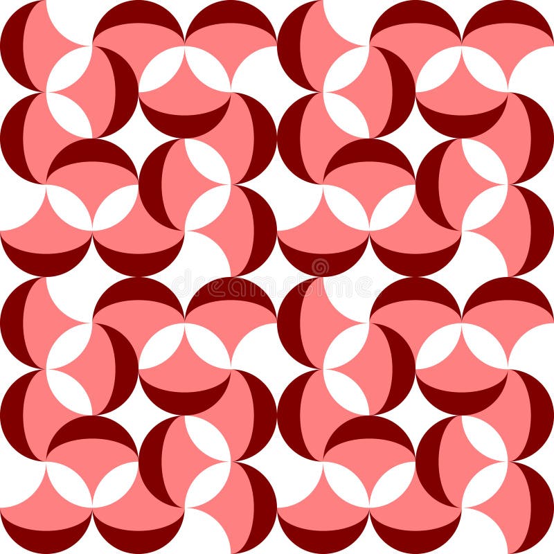 Seamless Curved Shape Pattern Stock Vector - Illustration of retro ...