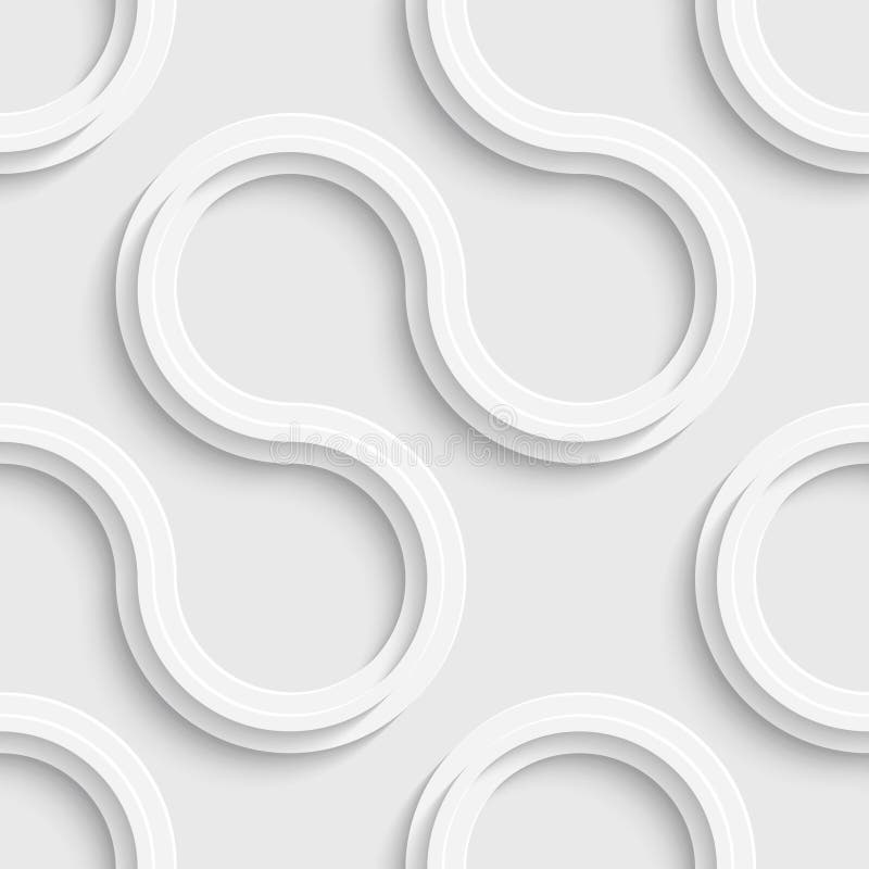 Seamless Curved Shape Pattern Stock Vector - Illustration of line ...