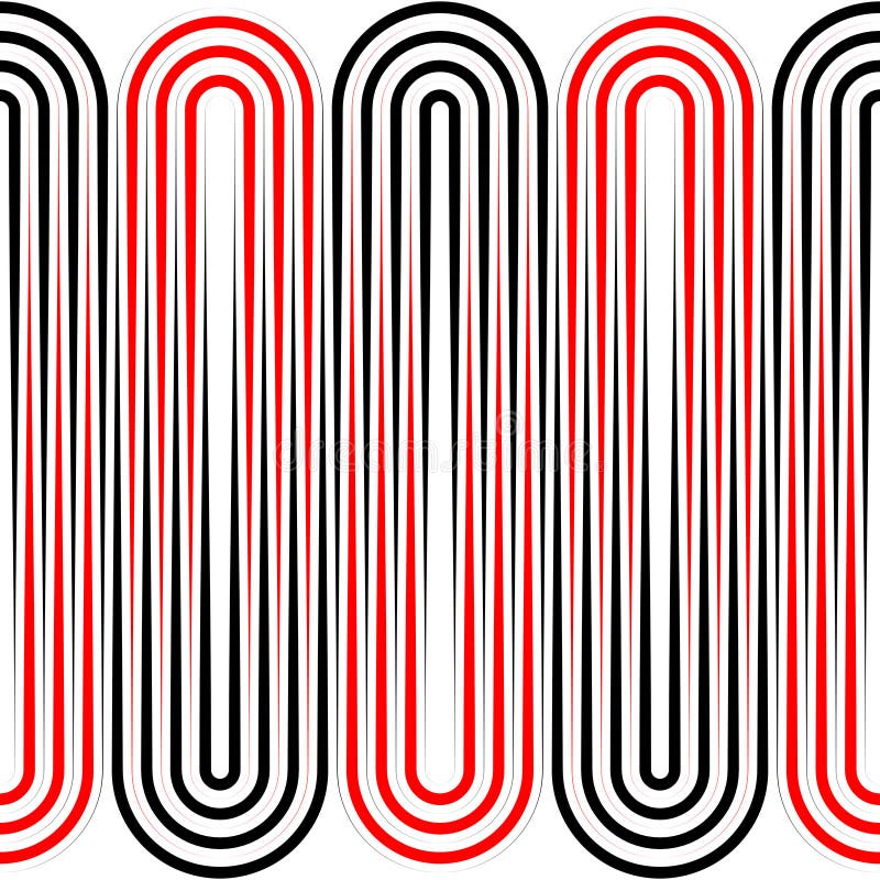 Seamless Curved Shape Pattern Stock Vector - Illustration of lattice ...