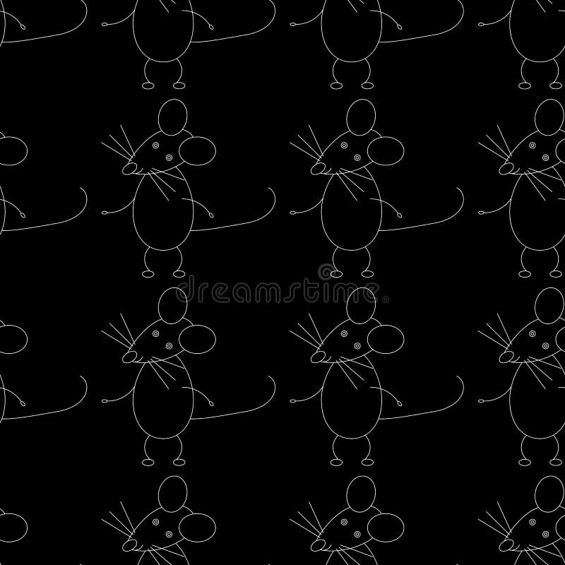 Mice pattern stock vector. Illustration of seamless, animal - 24019286