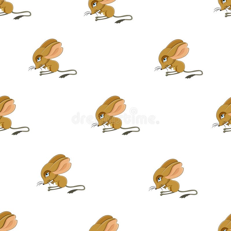 Seamless Cute Mouse Pattern Stock Illustration - Illustration of play ...