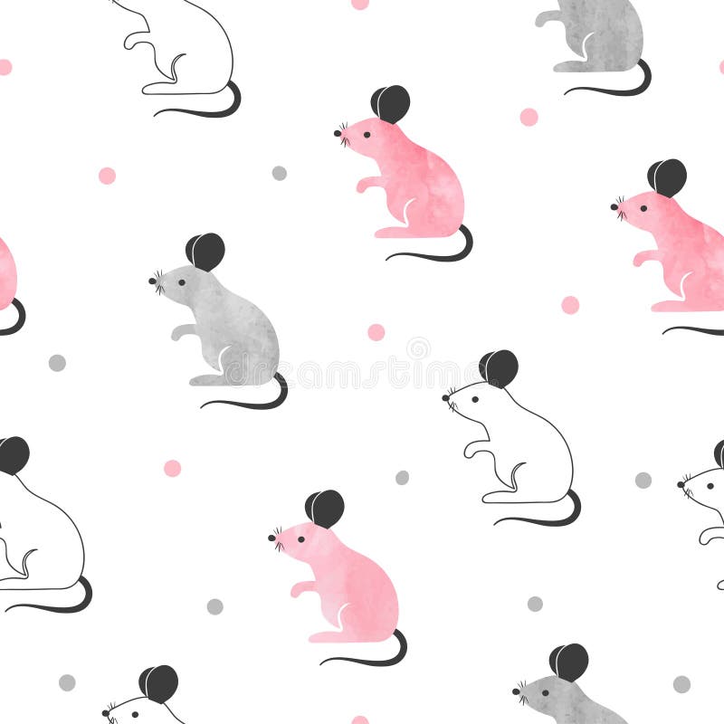 Cartoon Mouse Watercolor Cute Mice Stock Illustrations – 934 Cartoon Mouse Watercolor Cute Mice ...