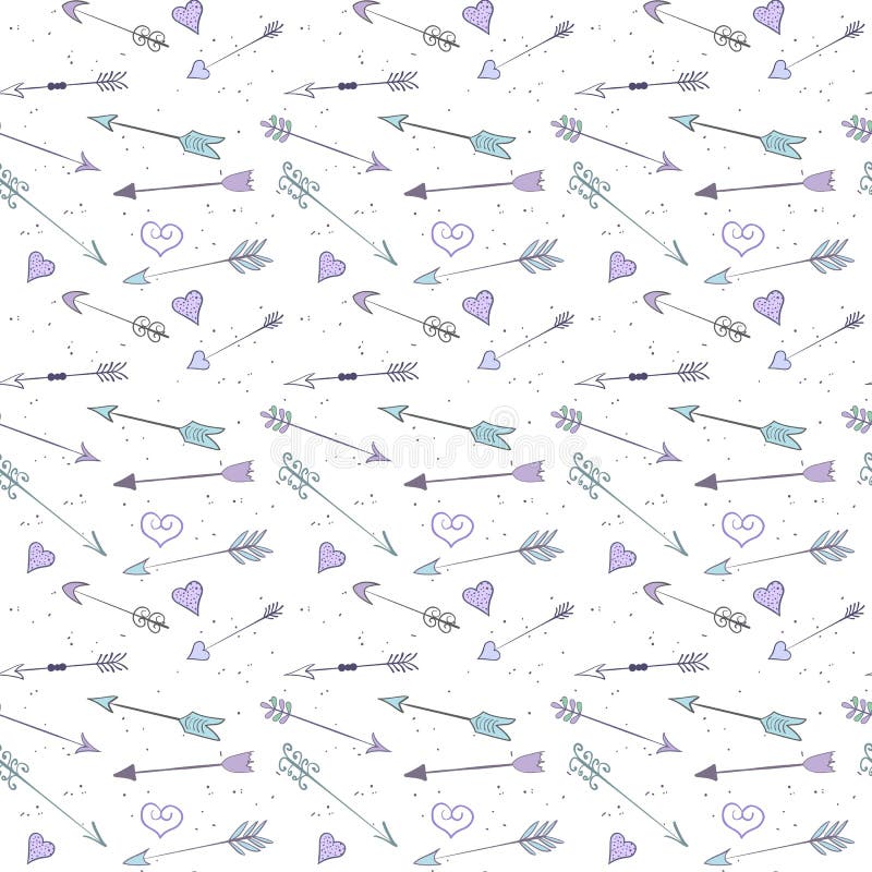 Seamless Pattern with Arrows. Stock Vector - Illustration of pattern ...