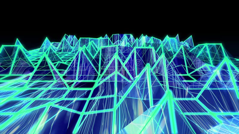 Triangular Moving Geometric Pattern, Triangle Polygon Shapes Seamless ...