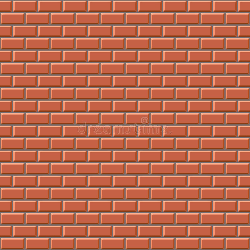 Seamless 3D Brick Wall Texture Stock Vector - Illustration of seamless ...