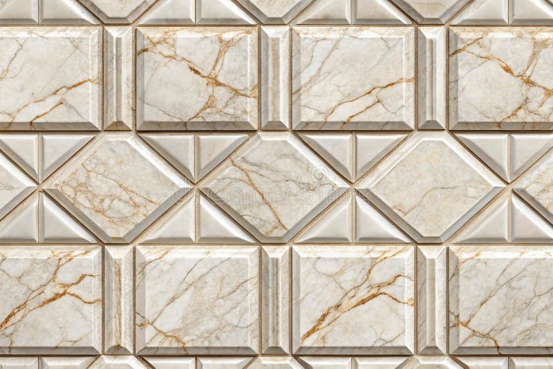 3D Seamless Ceramic Wall Tile Design with Granite Texture Stock Illustration - Illustration of ...