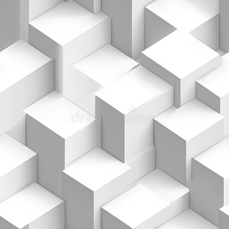 Seamless 3D Cube Pattern with Depth Effect Perfect for Modern ...