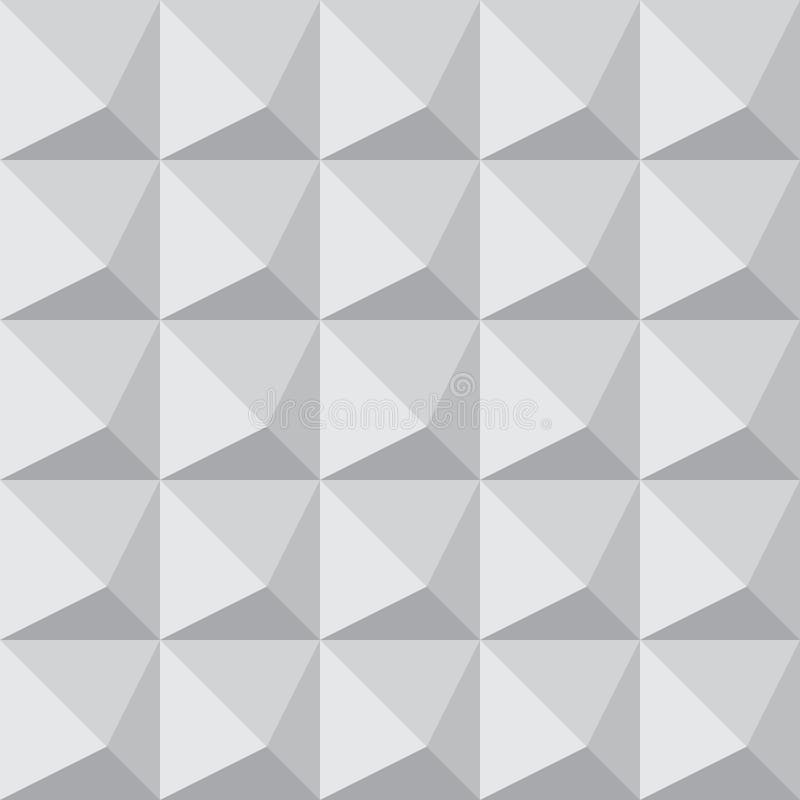Seamless 3D Geometric Pattern Tile with Pyramid Shape Stock Vector ...