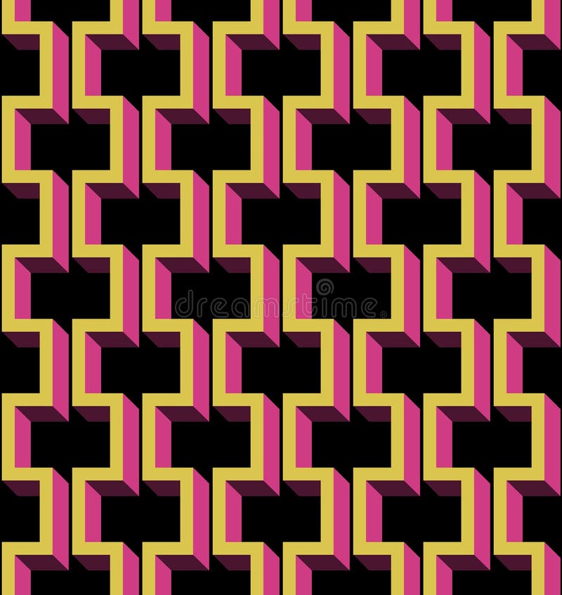 Seamless 3D Geometric Pattern of Vertical Shapes Ready for Textile ...