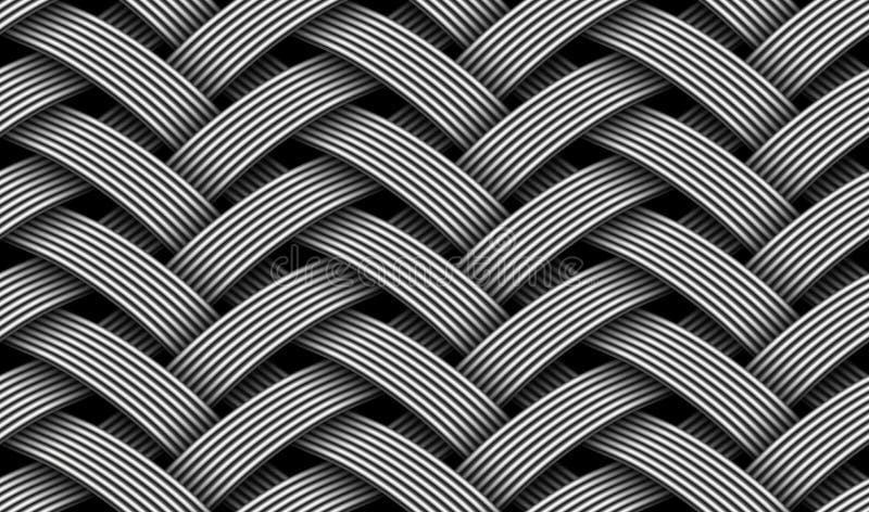 Seamless 3D Herringbone Pattern with Metallic Fibers. Vector Repeating ...