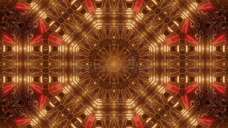 Seamless 3d Rendering of a Motion Graphics Background with Brown and ...