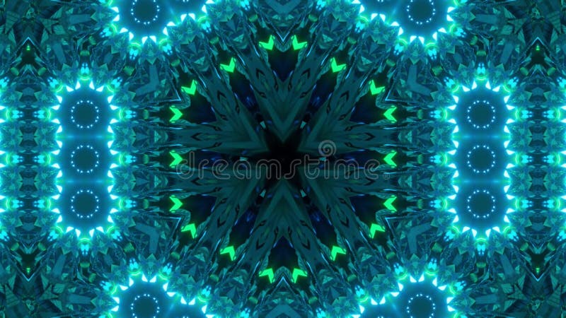 Seamless 3d Rendering of a Motion Graphics Background with Turquoise ...