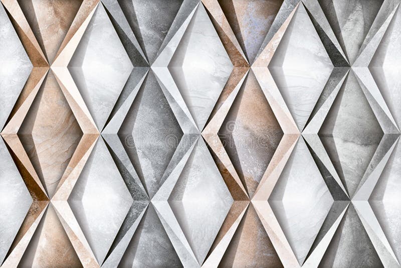 Seamless 3d Pattern Wallpaper Stock Illustration - Illustration of ...