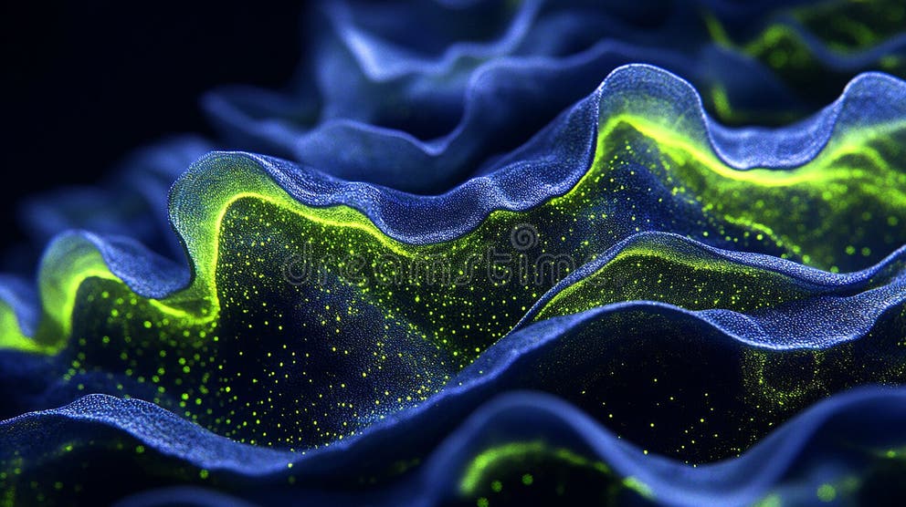 A Seamless 3d Wave Texture with Layered Curves Stock Illustration ...