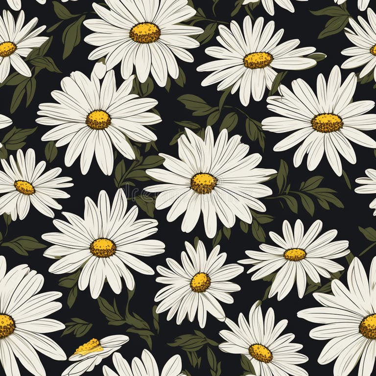 Seamless Daisy Ad for Billboard Ad Stock Illustration - Illustration of ...