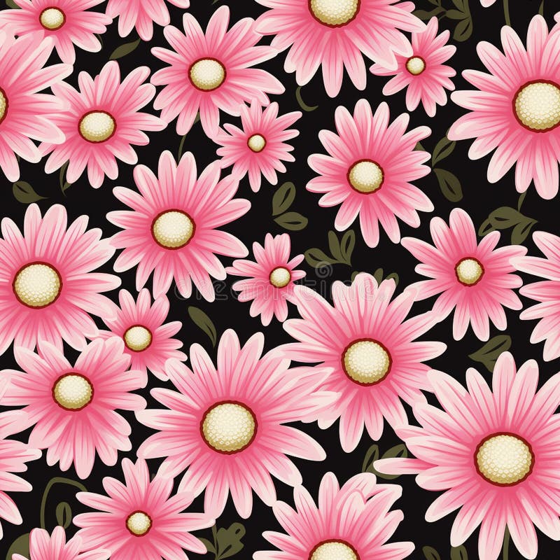 Seamless Daisy Backdrop for Eye-catching Presentation Stock ...